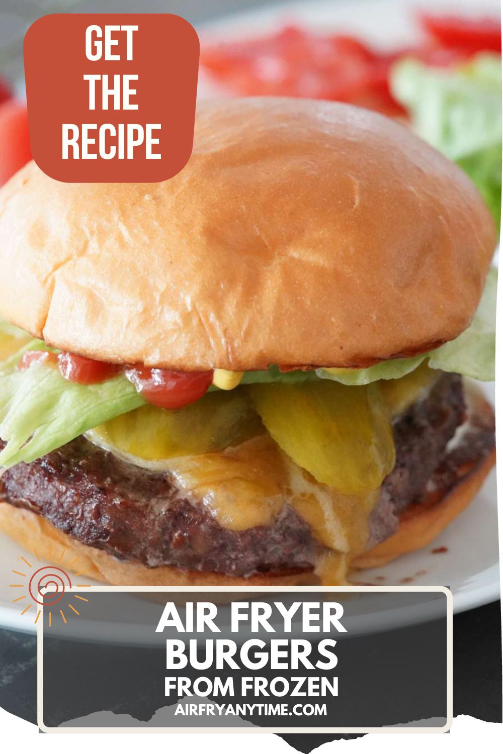 Burgers in the Air Fryer (from Frozen) - Air Fry Anytime